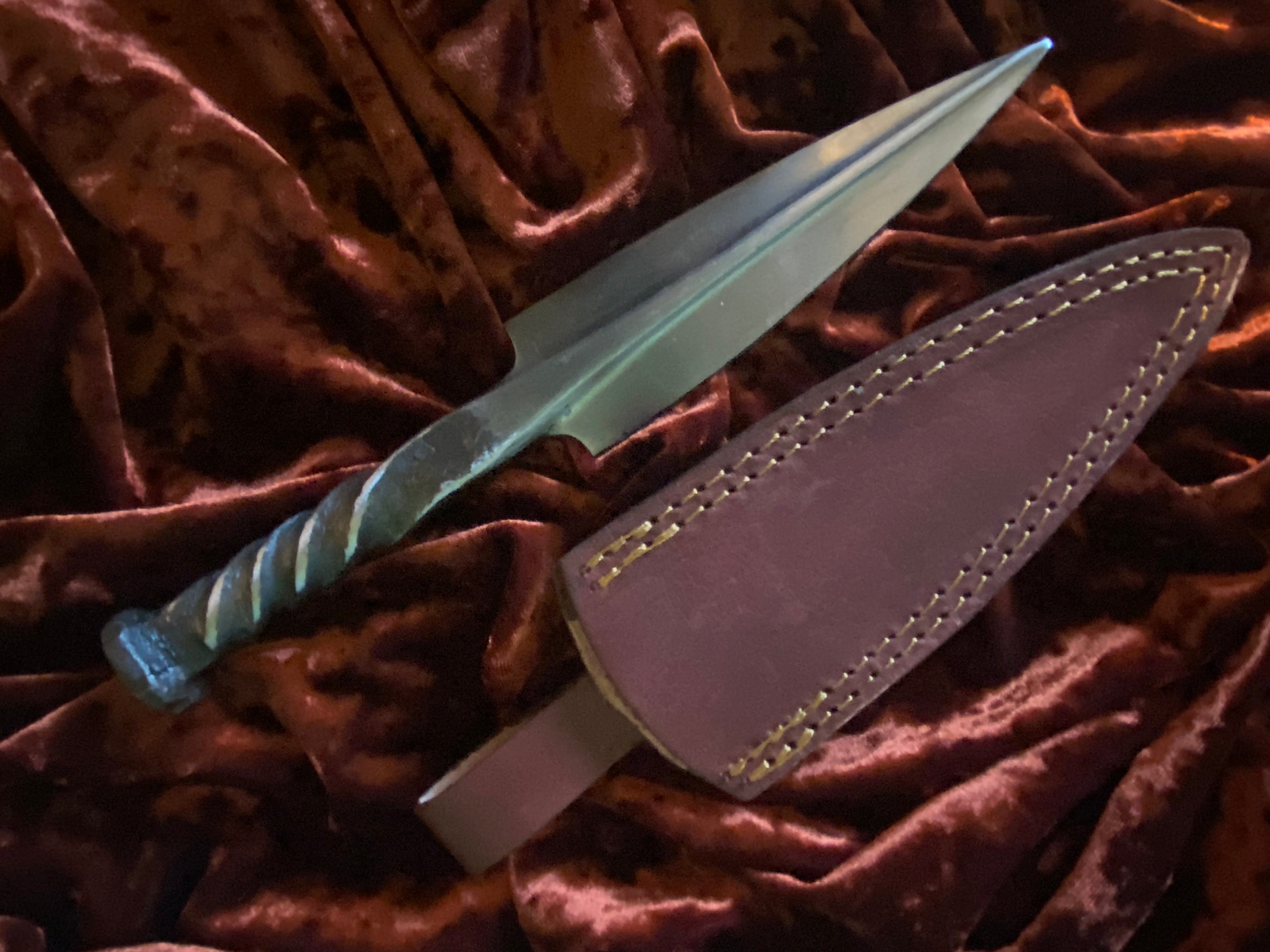 Hand Forged Railroad Spike Dagger – MydnytBlu